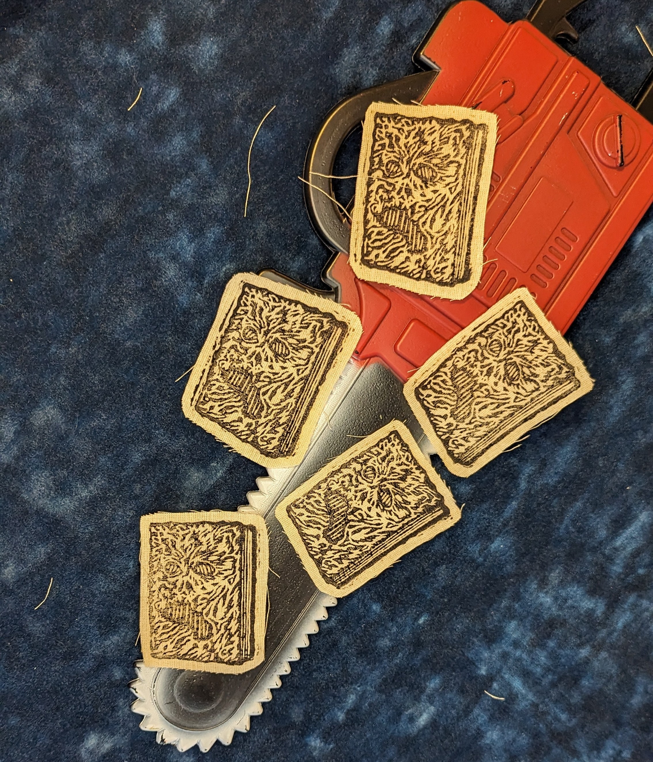 Inspired by Necronomicon Evil Dead Hand Printed Sew on Patch - Etsy