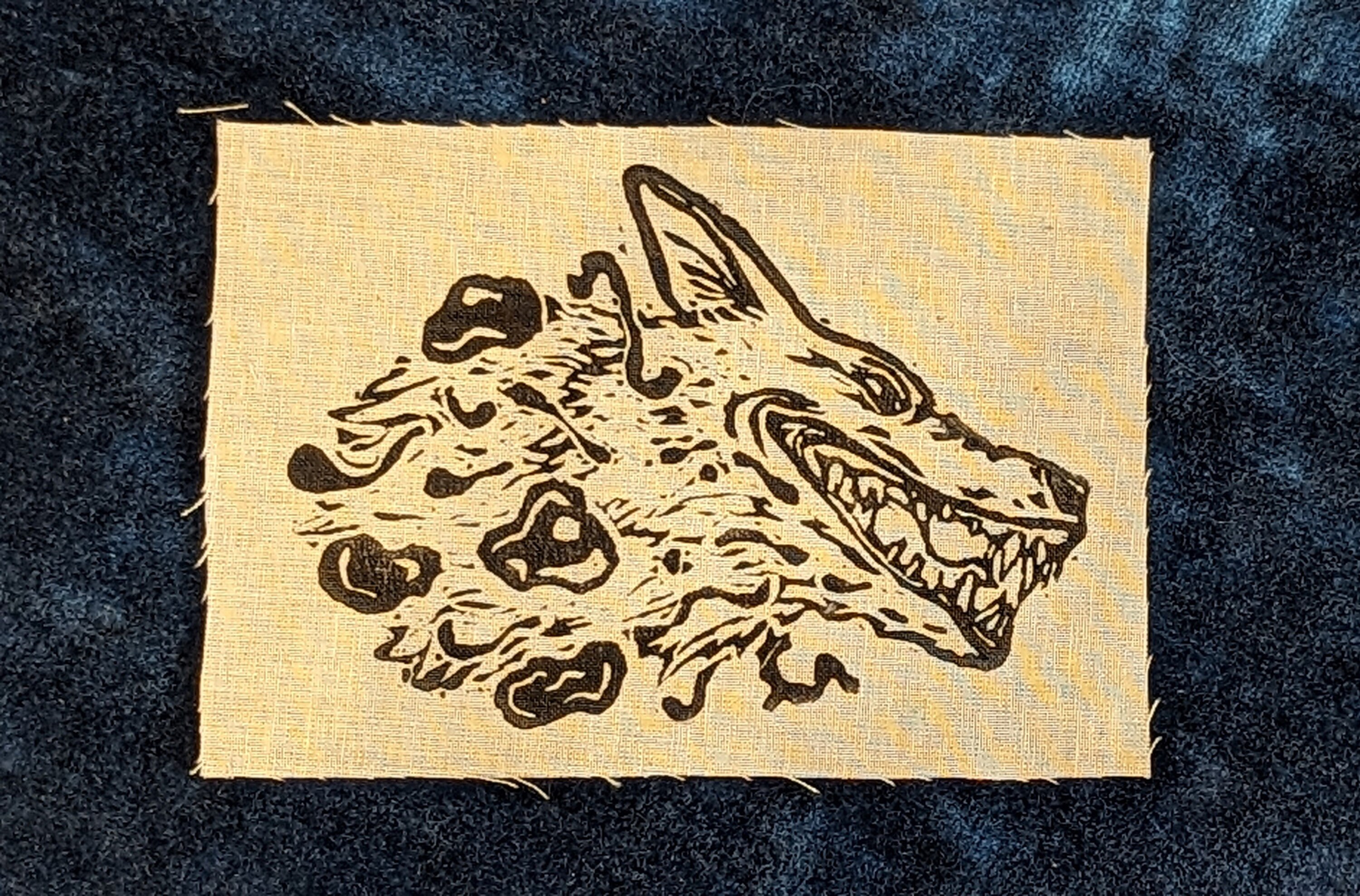 Inspired by Moro Princess Mononoke Hand Printed Sew on Patch - Etsy