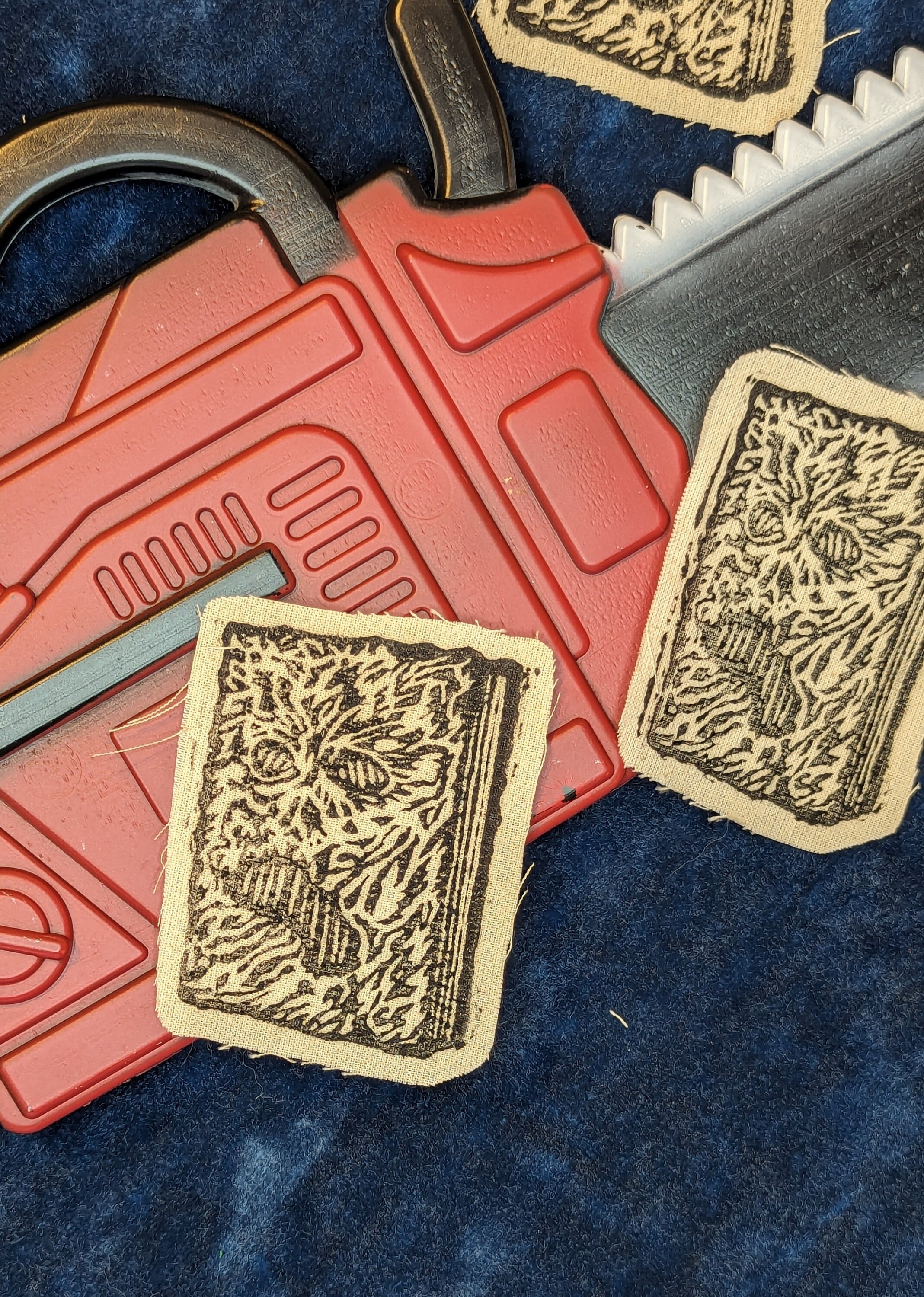 Inspired by Necronomicon Evil Dead Hand Printed Sew on Patch - Etsy