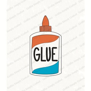 Glue Label Design PNG DIGITAL DOWNLOAD - Etsy