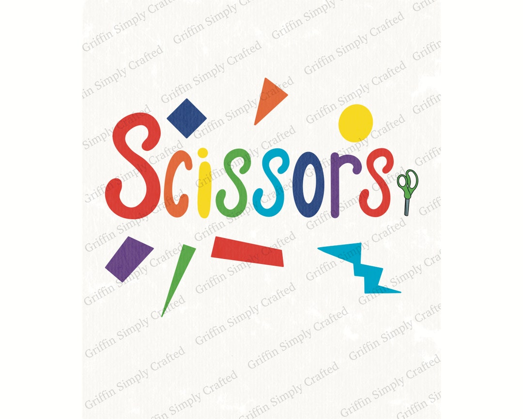 Scissors Label Design PNG DIGITAL DOWNLOAD - Etsy