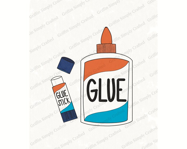 Glue Label Design PNG DIGITAL DOWNLOAD - Etsy