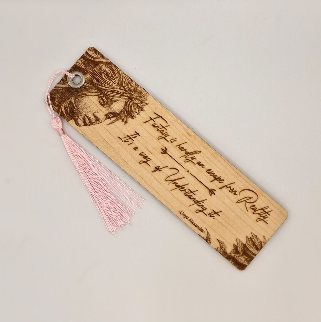 Romantasy /fantasy Readers Bookmark - Custom, Wooden, Book Lovers ...