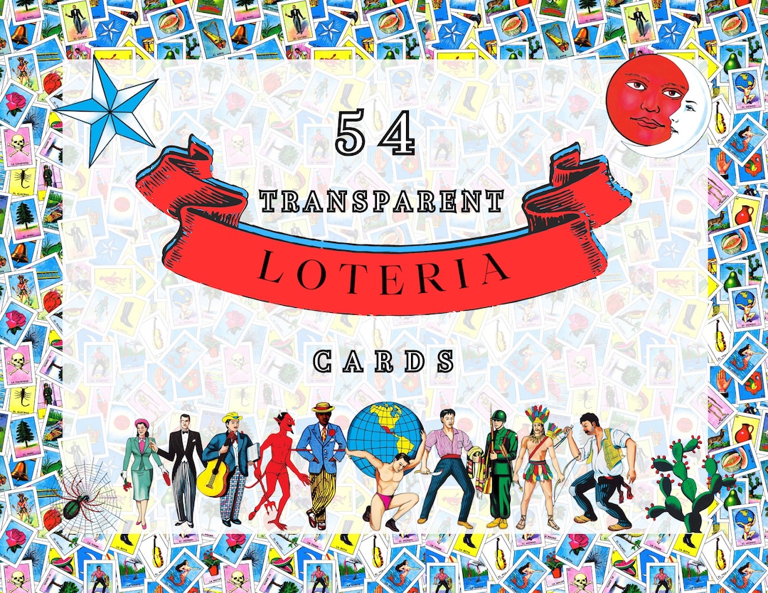 54 Transparent Mexican Loteria Game Characters Download - Etsy