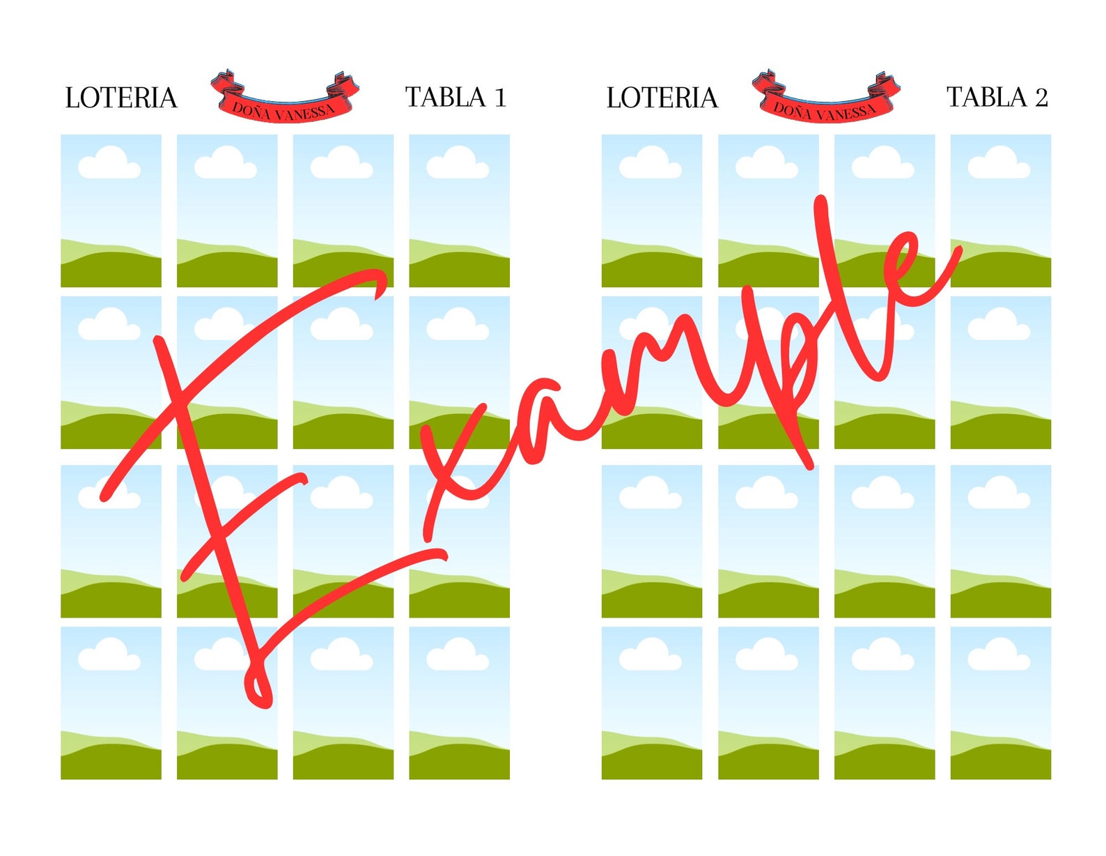 Editable Printable Mexican Loteria Game Template Download - Etsy