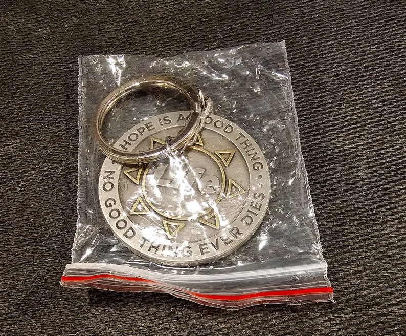 Inspirational Life Challenge Coin Medallion Key Chain - Etsy