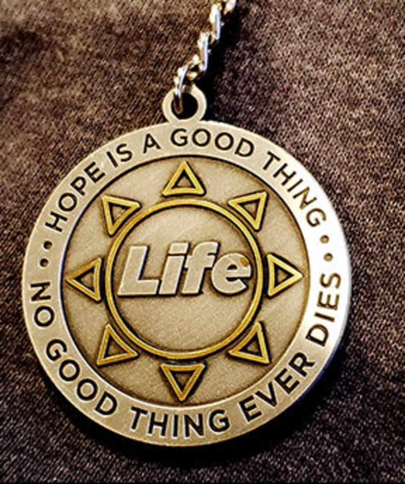 Inspirational Life Challenge Coin Medallion Key Chain - Etsy