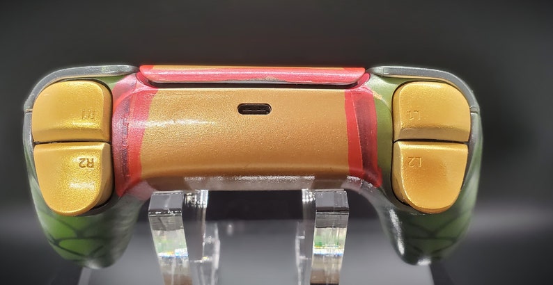 Shenron Dragon Ball Custom Dualsense PS5 Controller Green Scales Gold ...