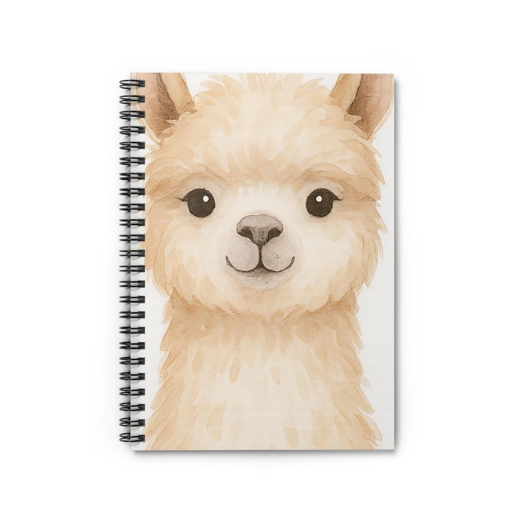 Llama Spiral Notebook Cute Animal Journal for Writing, Sketching, and ...