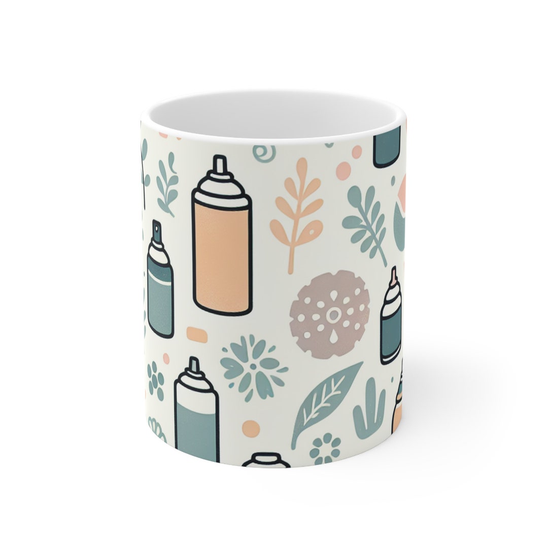 Hand-painted Spray Paint Can Design Ceramic Mug Artistic Coffee Cup ...