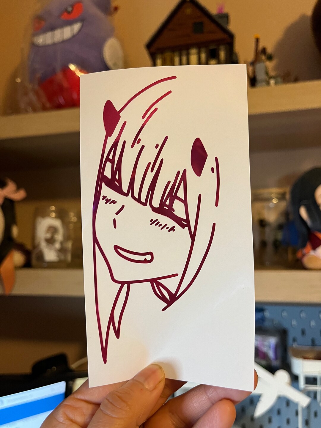 Anime Girl Decal ,anime Decal , Holographic Car Decal , Anime Decal ...