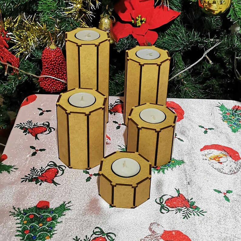 Octagonal Candlestick Laser Cut File - Etsy