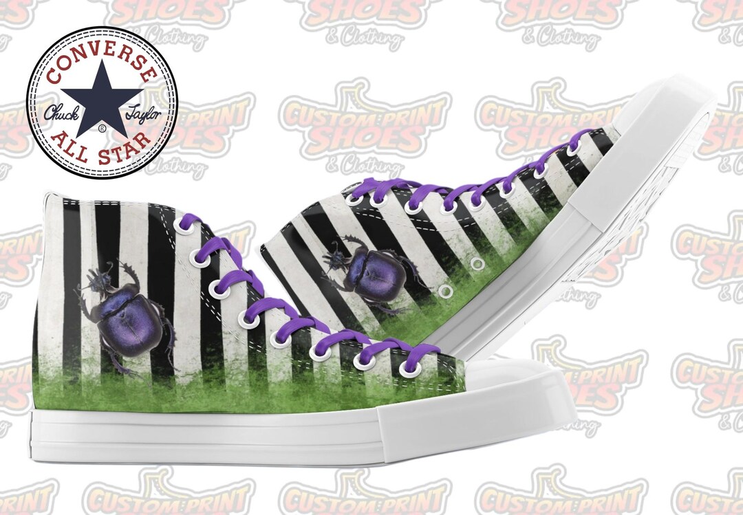 Custom Printed Genuine CONVERSE Canvas High Top Trainers Shoes ...