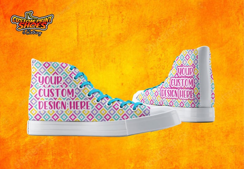 Custom Printed Genuine Converse Canvas High Top Trainers Shoes | YOUR ...