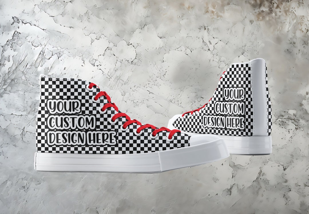 Custom Printed Genuine Converse Canvas High Top Trainers Shoes YOUR ...