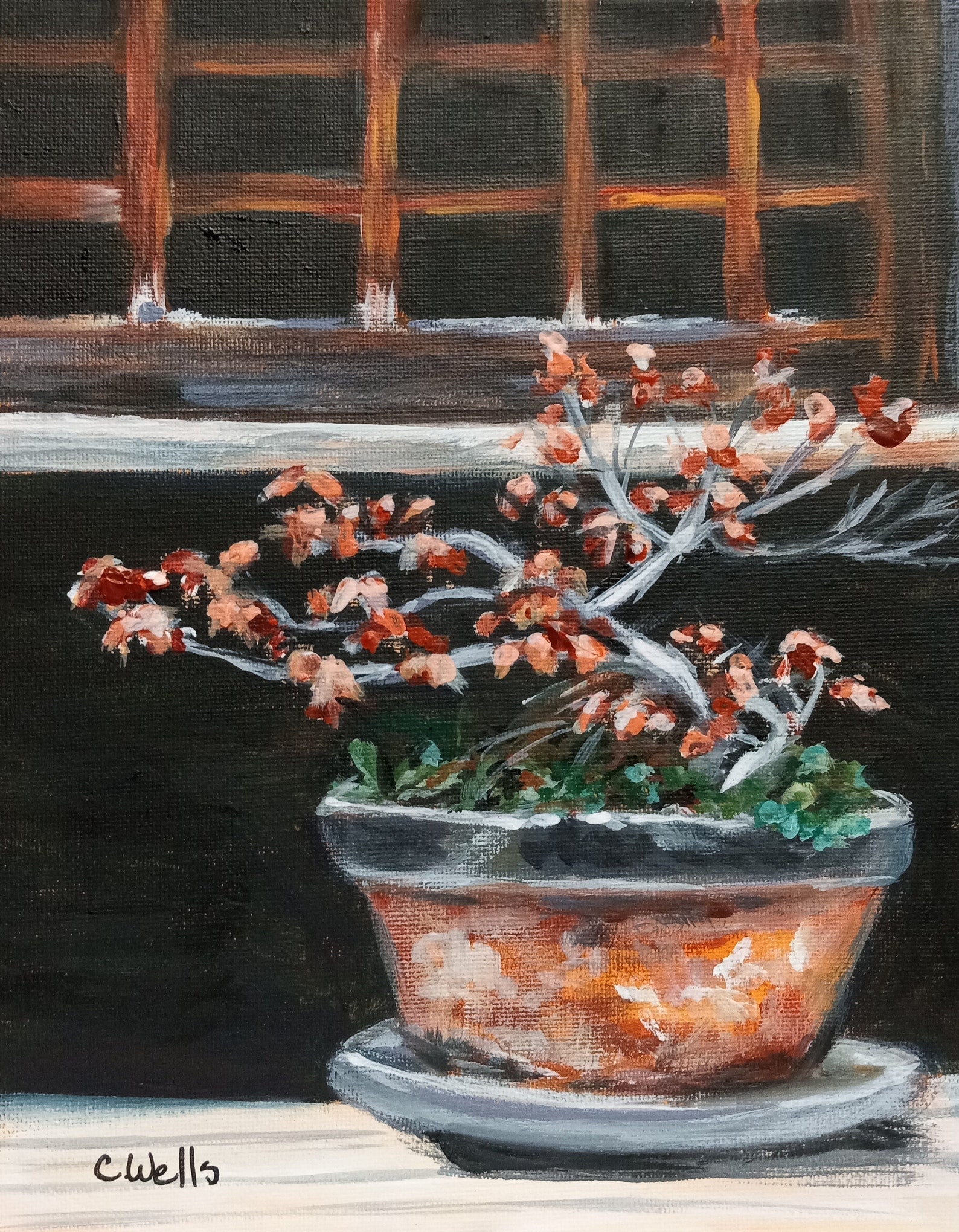 Bonsai Tree , Acrylic Painting ,fine Art, Original Art, - Etsy
