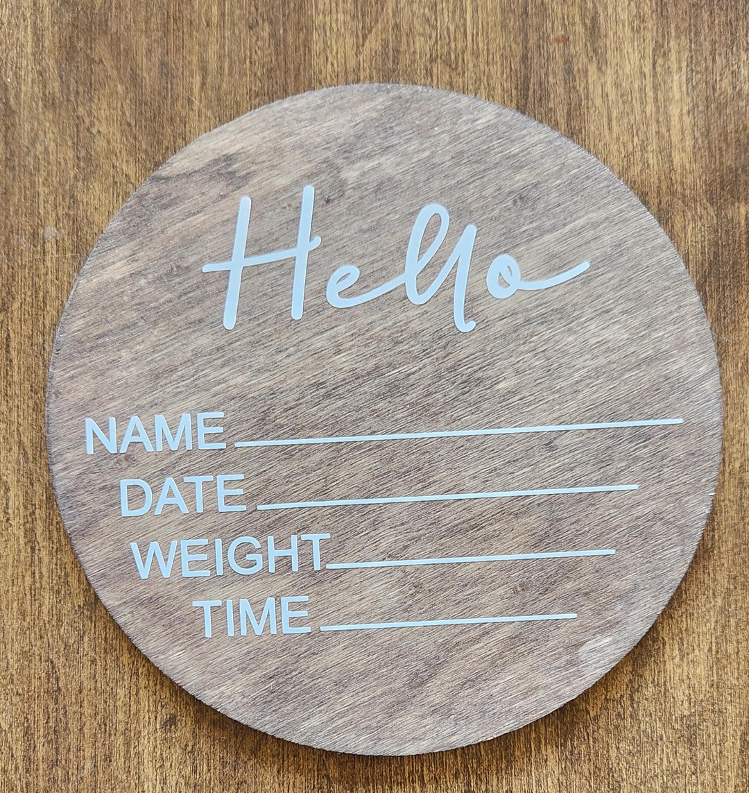 Hello Birth Stat - Etsy