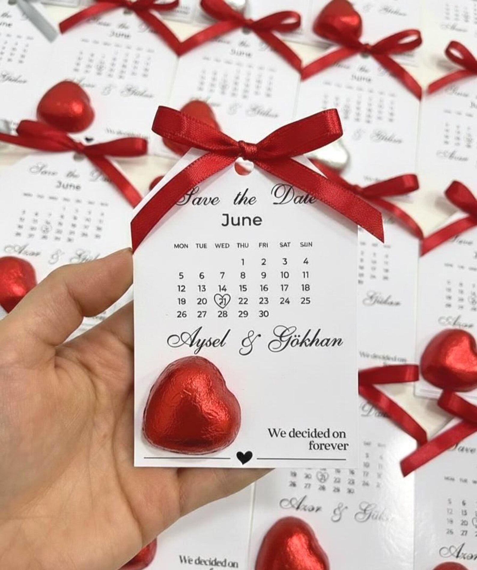 Personalized Chocolate Heart Wedding Favors Gifts Table Setting Treats ...