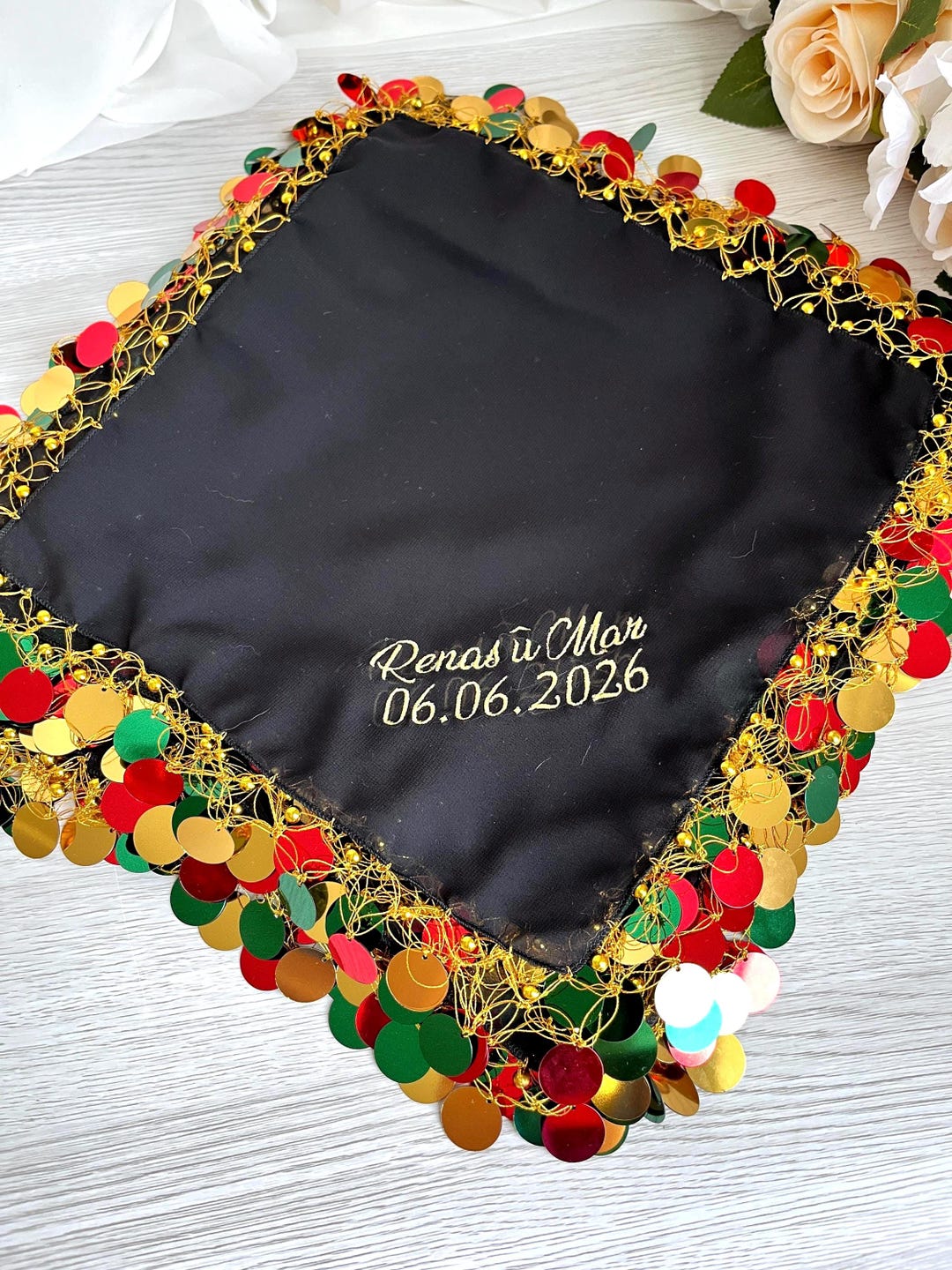 Personalized Embroidered Dancing Handkerchief - Bestickte ...