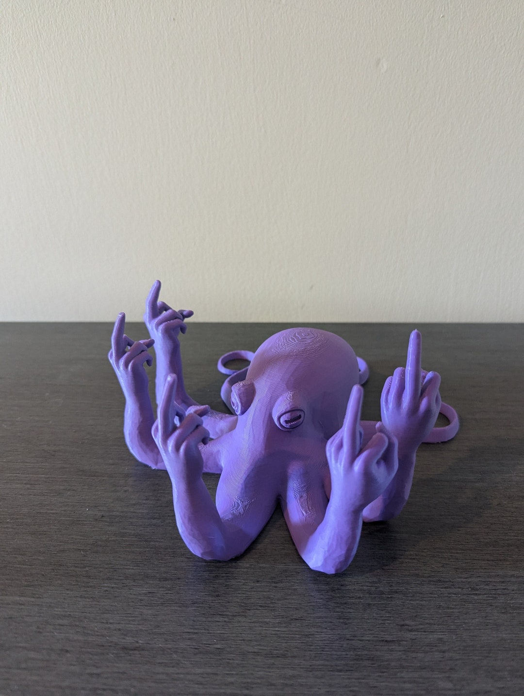 Octopus Middle Fingers up (2 Sizes), Many Color Options, Octopus ...