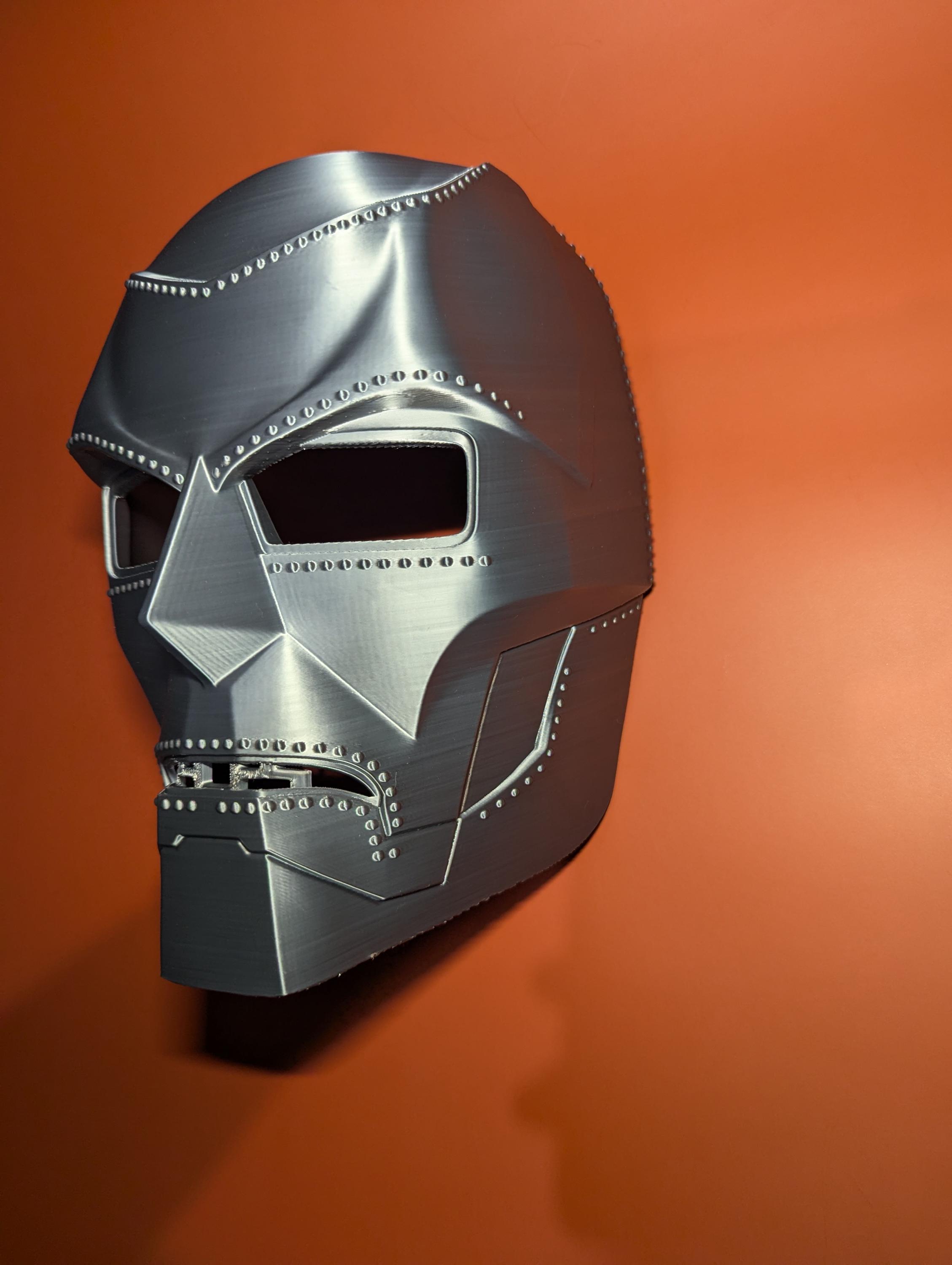Dr Doom Helmet 3d Printed And Painted Marvel Dr. Doom Mask For Cosplay ...
