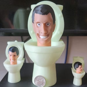 Skibidi Toilet Glow in the Dark Skibity Skibiti Small Skibidi 6cm - Etsy