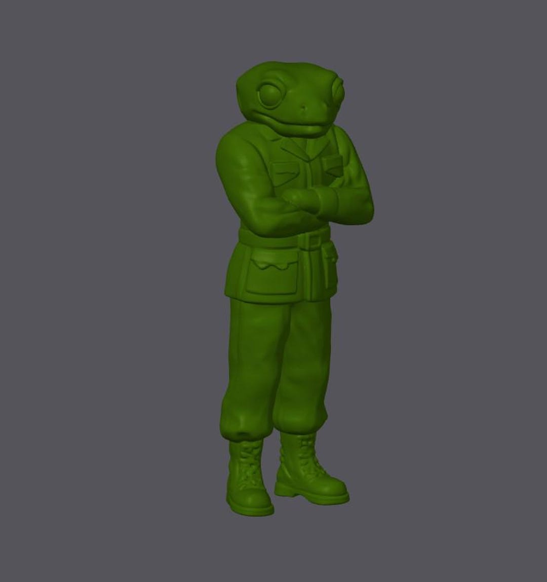 Army Gecko .STL (FILE ONLY) - Etsy