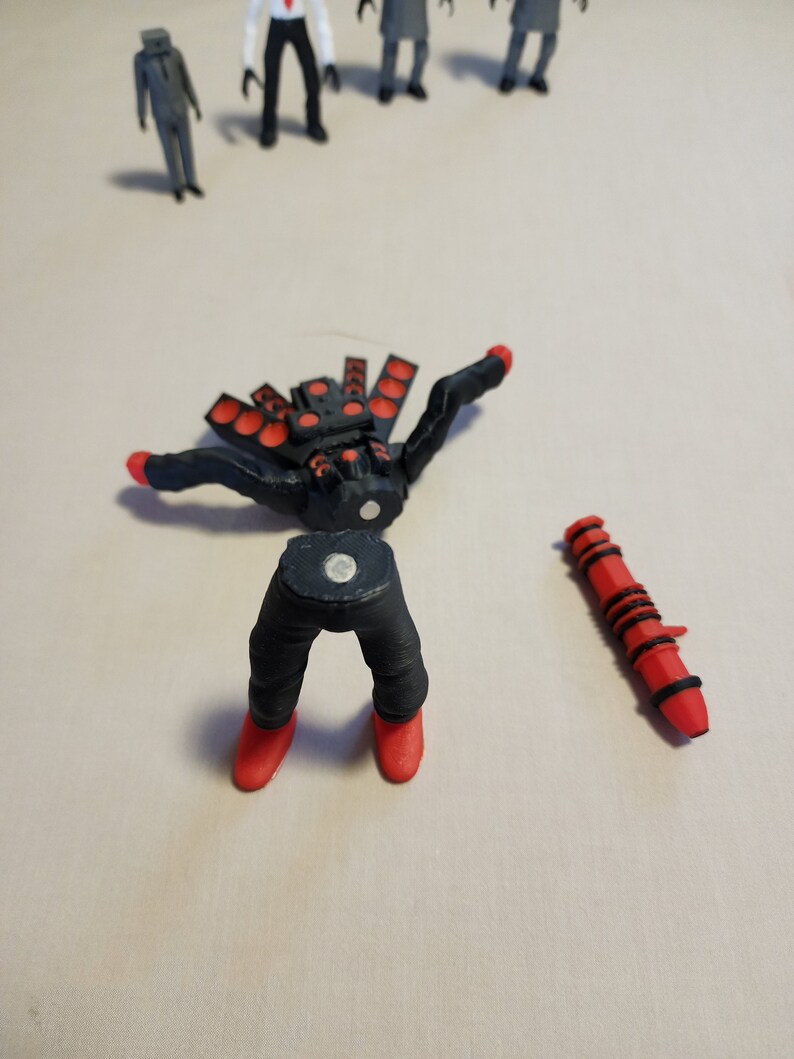 Skibiti Toilet Titan Magnet Speakerman posable, Magnetic Skibity ...