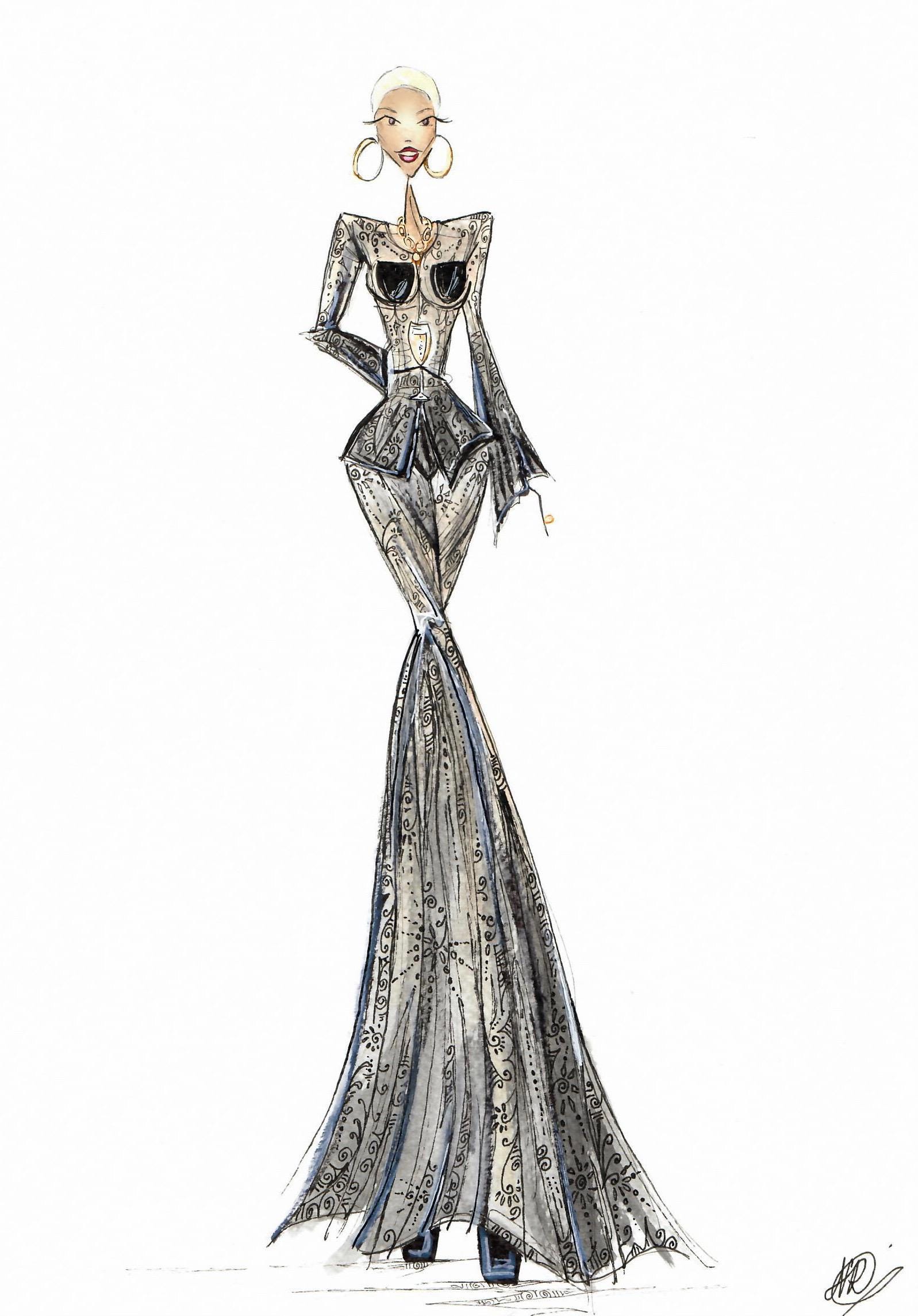 Custom Watercolor Fashion Illustration, Personalized Portrait - Etsy