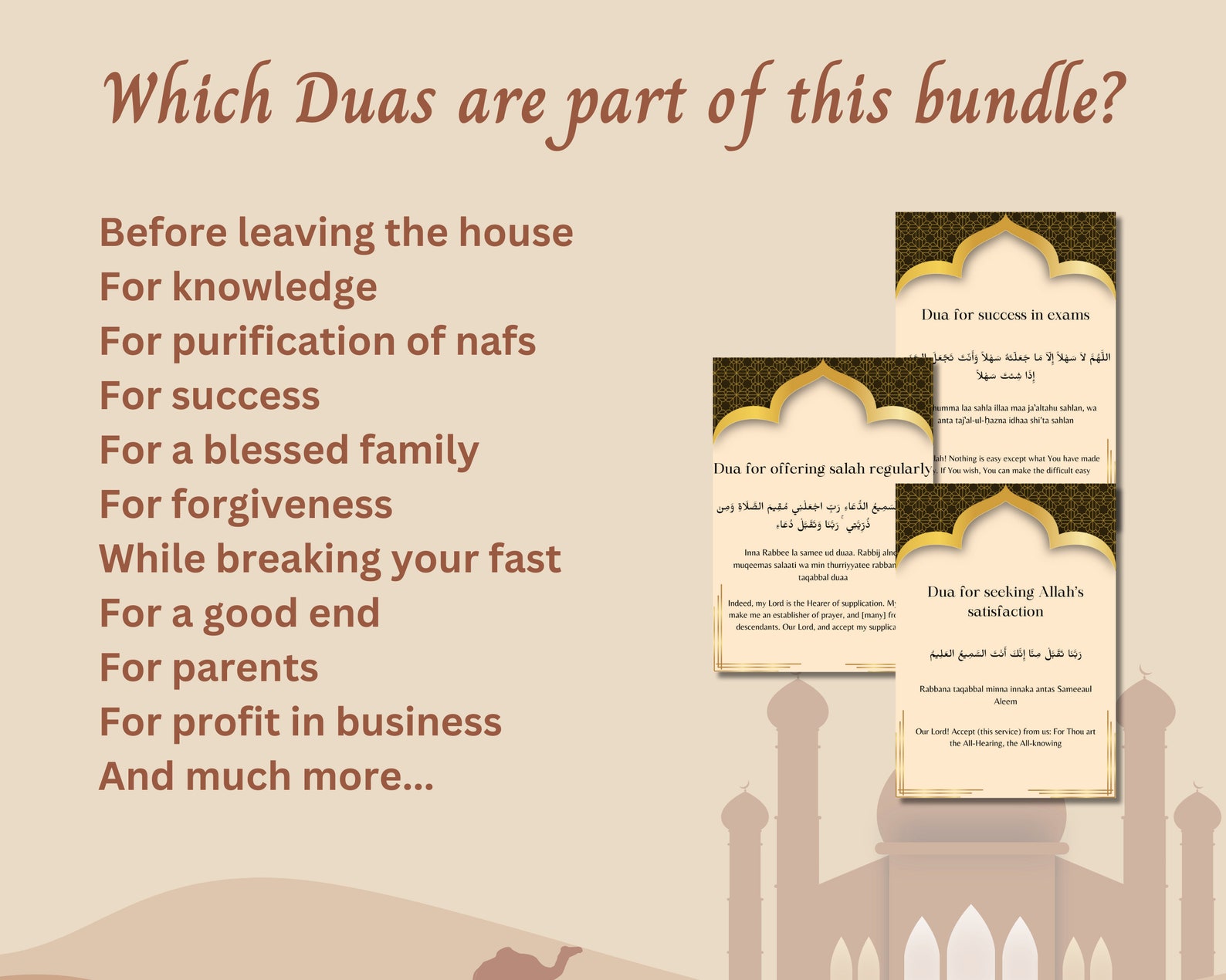 Dua Cards Digital Download, Dua Book PDF, Daily Prayers, Dua Flashcards ...