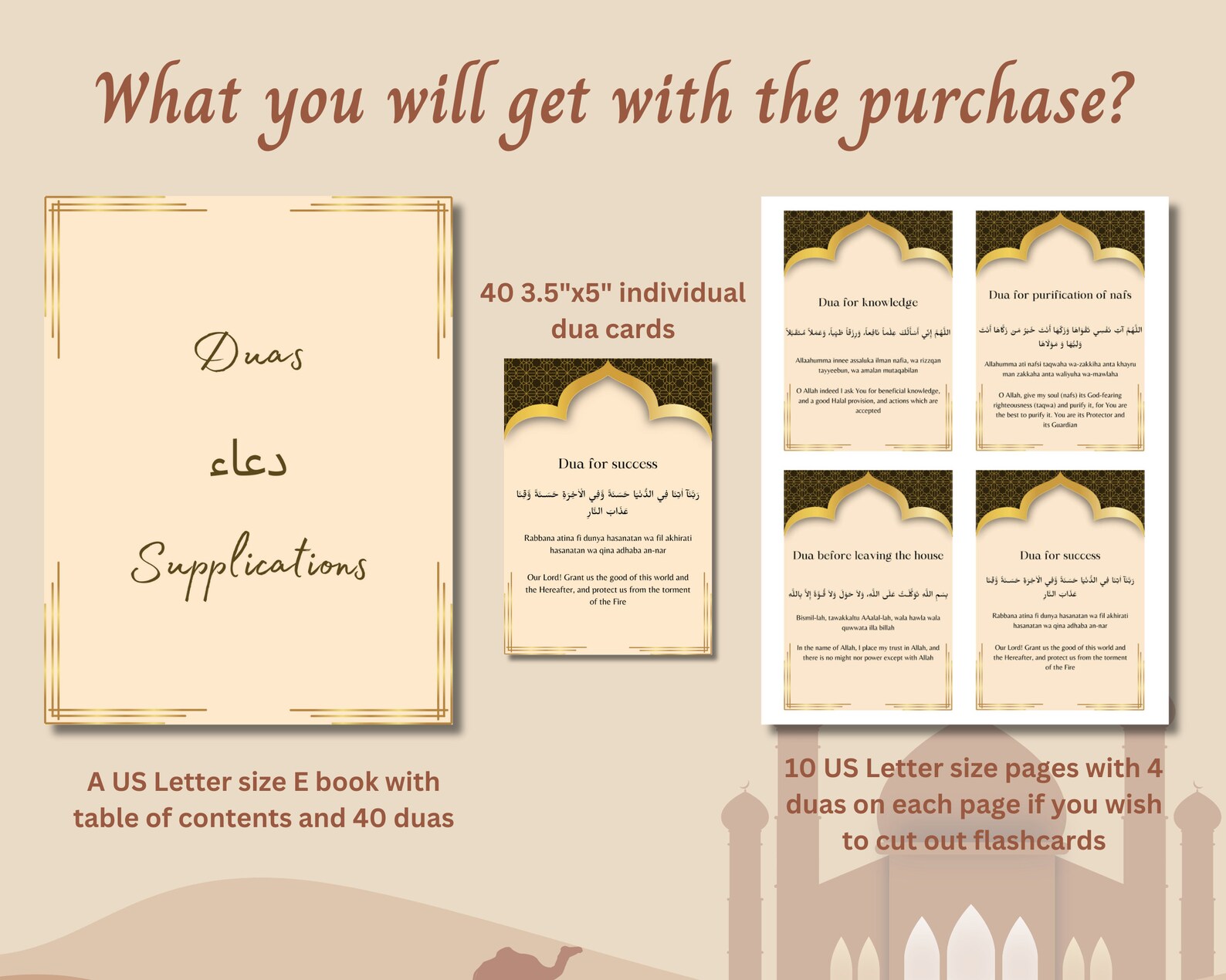 Dua Cards Digital Download, Dua Book PDF, Daily Prayers, Dua Flashcards ...