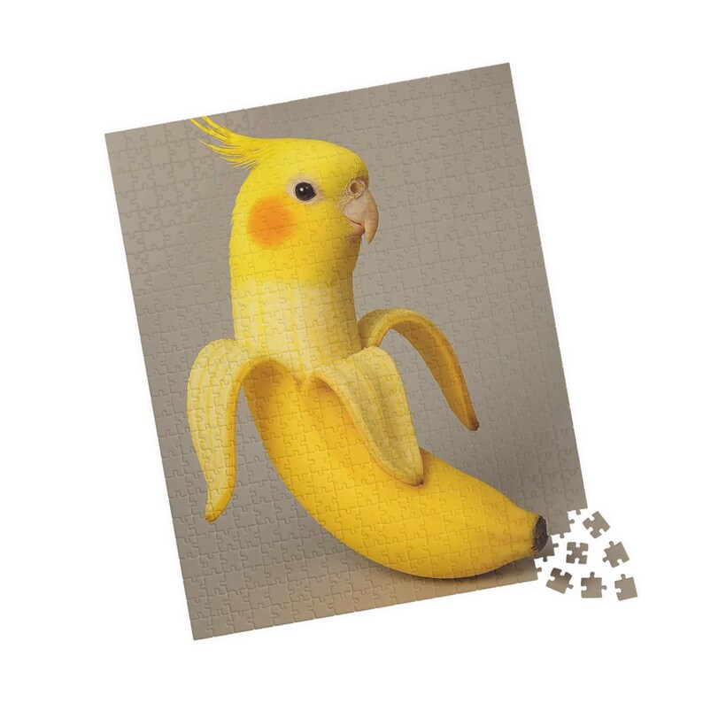 Banana Bird Puzzle: Fun Family Activity, Unique Home Decor (110-520 ...