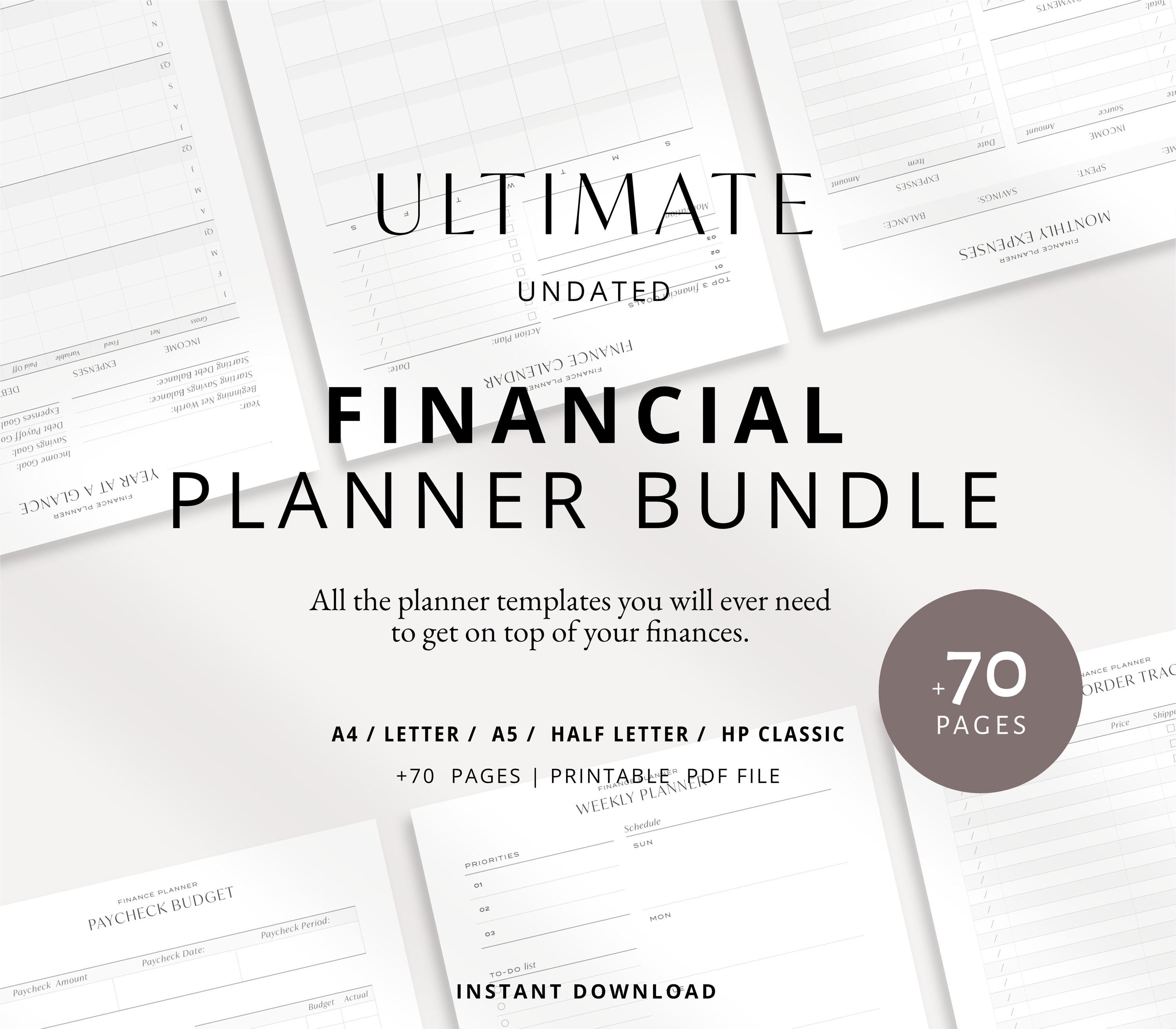 Budget Planner BUNDLE, Printable Personal Finance Binder Financial ...