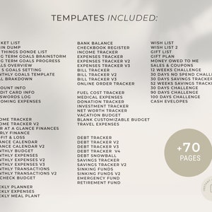 Budget Planner BUNDLE, Printable Personal Finance Binder Financial ...