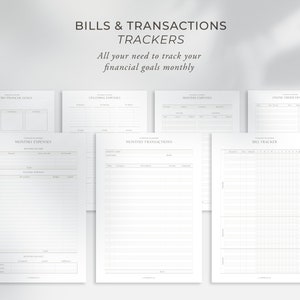 Monthly Budget Printable Planner, Paycheck Budget Planner, Monthly ...