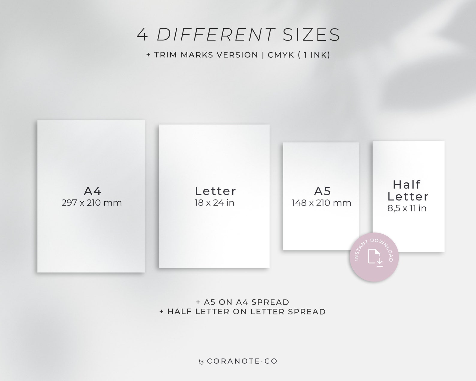 2024 Yearly Overview Planner Template, Easily Printable and Fillable ...