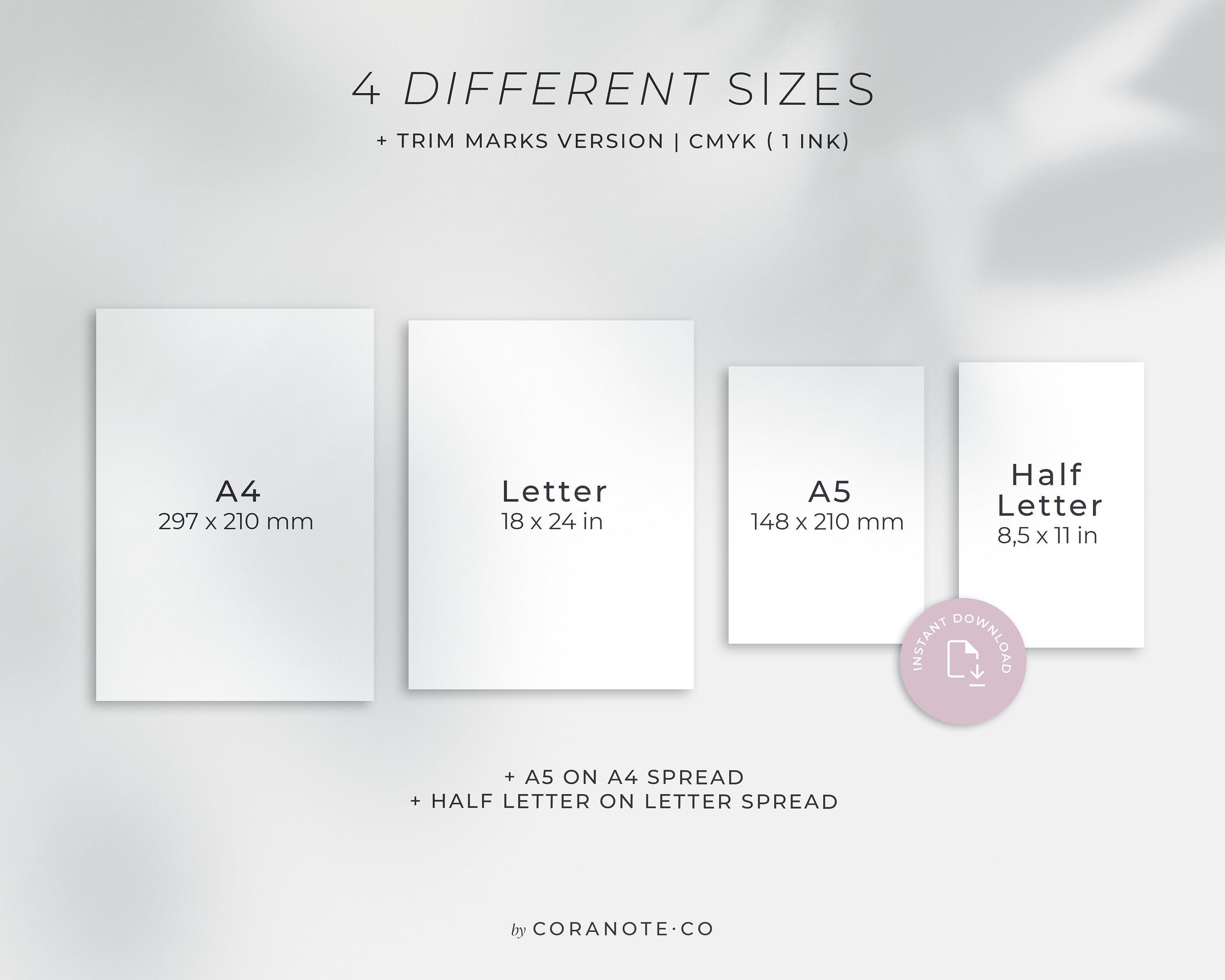 2024 Yearly Overview Planner Template, Easily Printable and Fillable ...