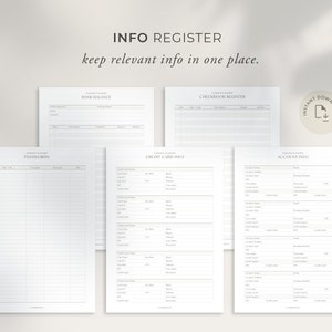 Budget Planner BUNDLE, Printable Personal Finance Binder Financial ...