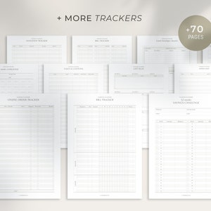 Budget Planner BUNDLE, Printable Personal Finance Binder Financial ...