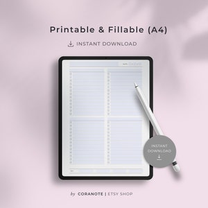 Daily Planner Template With 3 Layouts. Easily Printable and Fillable ...