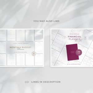 Budget Planner BUNDLE, Printable Personal Finance Binder Financial ...