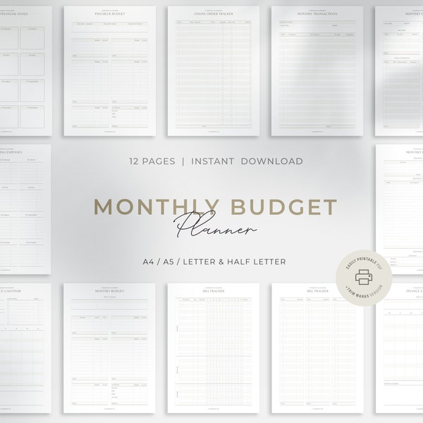 Paycheck Budget Template - Etsy UK
