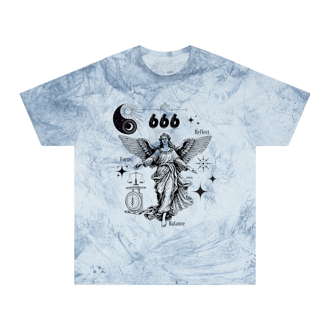 666 Angel Number T-shirt, Mystical T-shirt, Angel Core Aesthetic ...