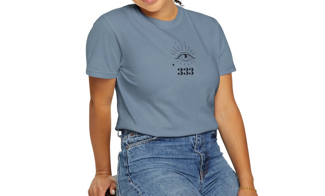 333 Ice Blue Angel Number T-shirt, Mystical T-shirt, Angel Core ...