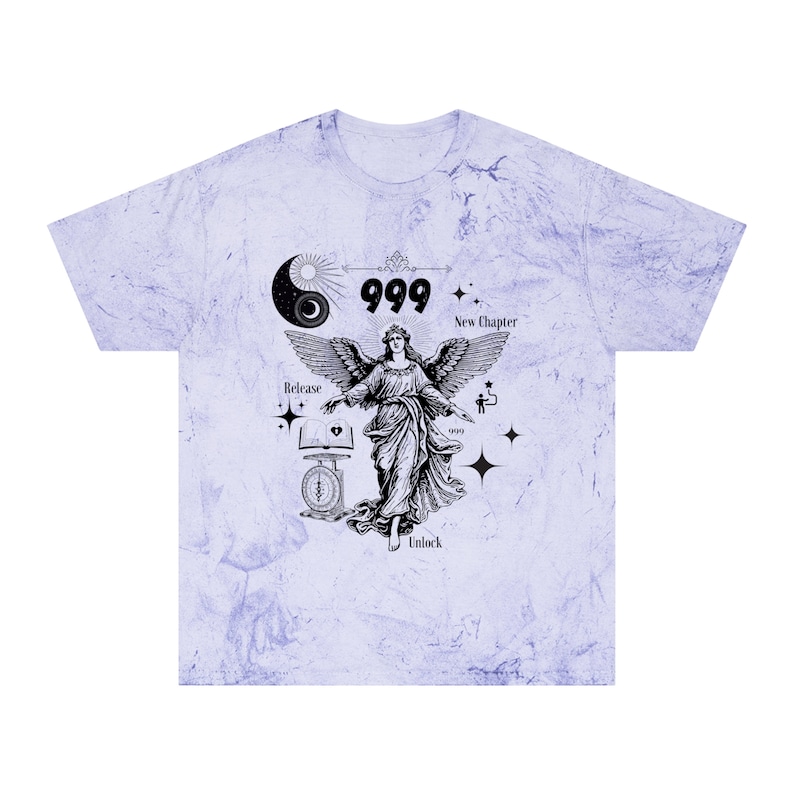 999 Angel Number T-shirt, Mystical T-shirt, Angel Core Aesthetic ...