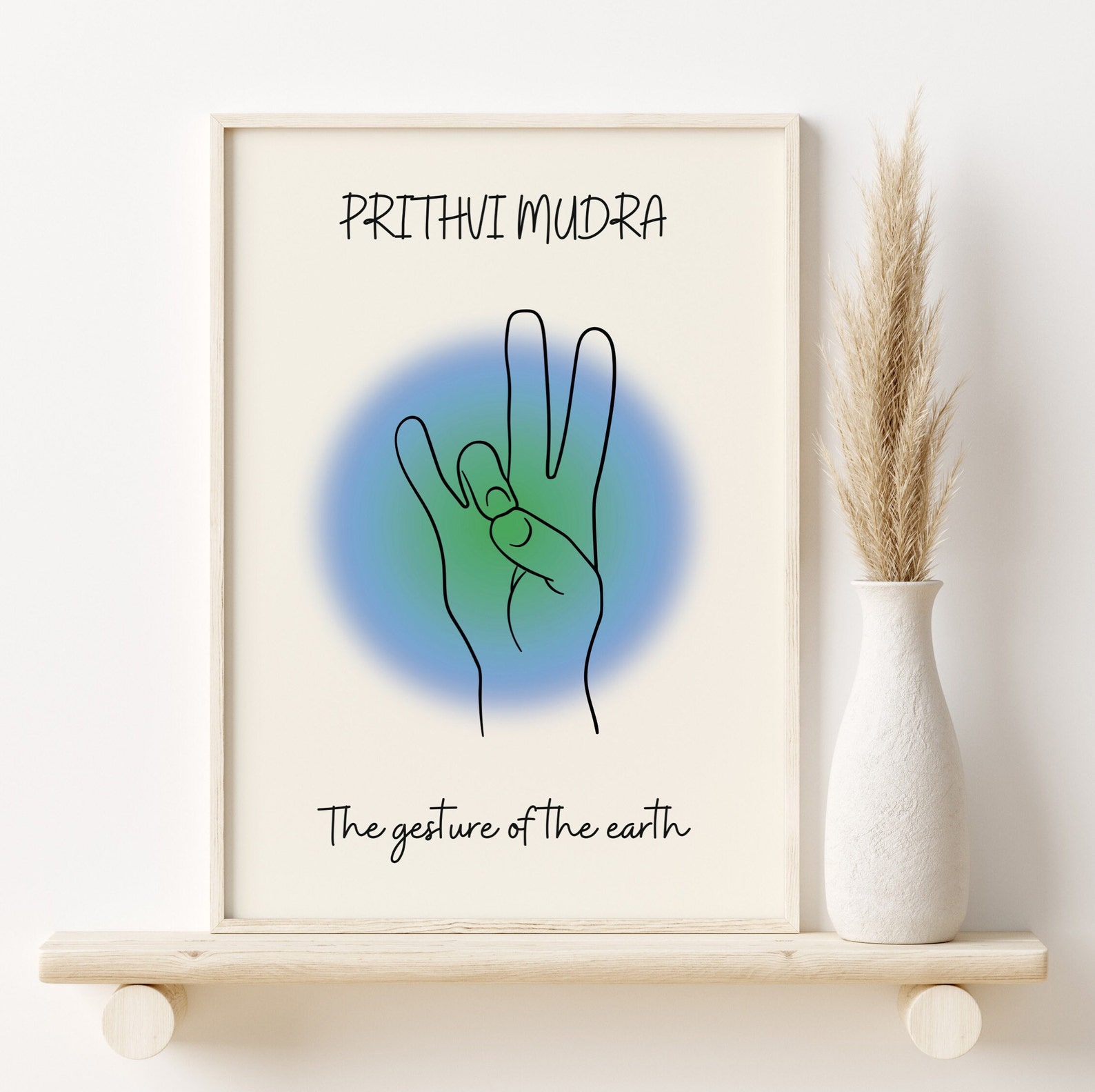Mudra Poster Set of 3, Yoga Studio Wall Art, Digital Download ...