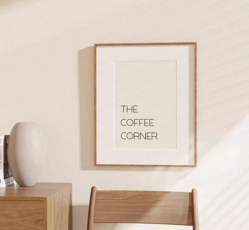 The Coffee Corner Poster, Digital Download, Coffee Bar Decor, Printable ...