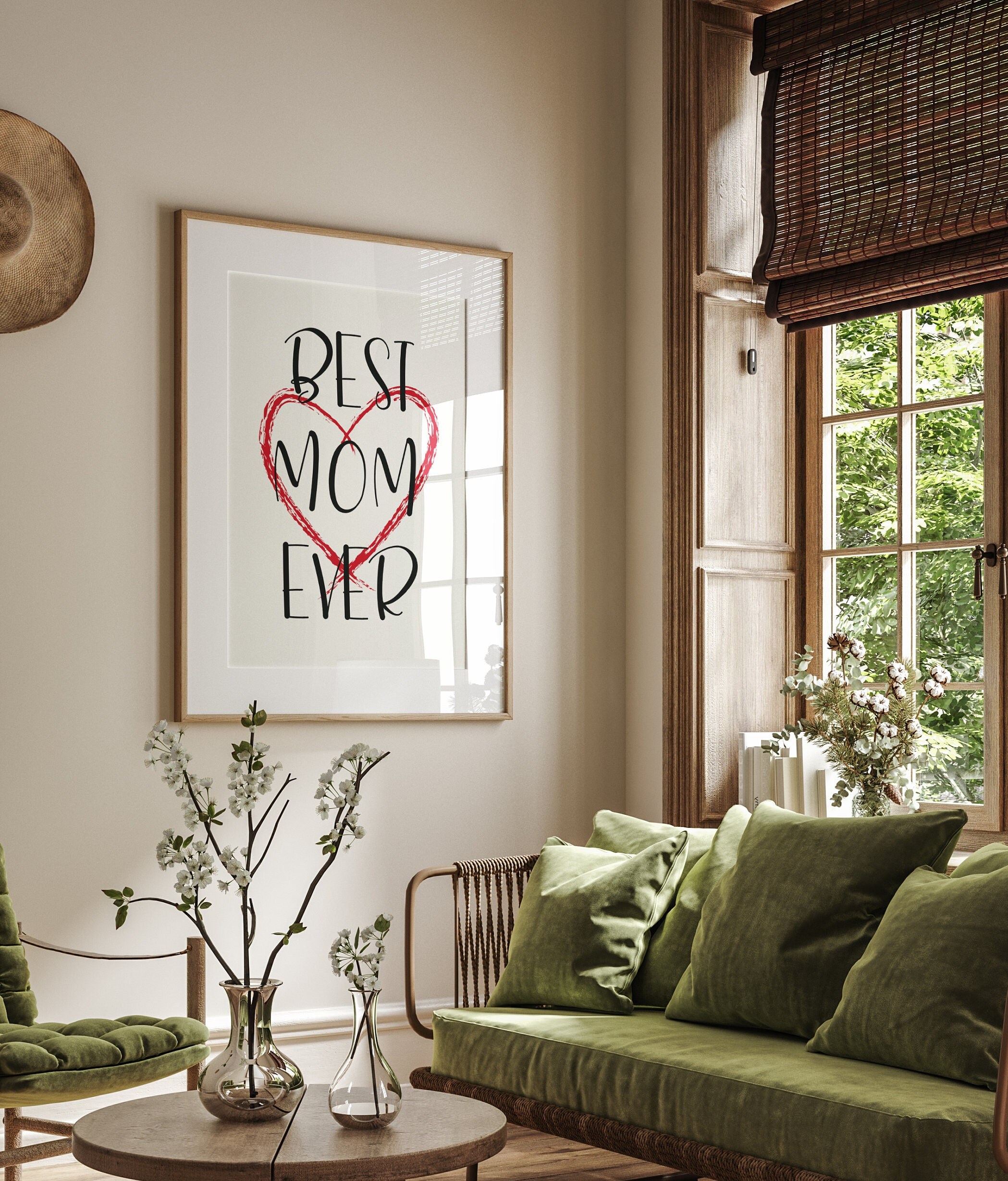 Best Mom Ever Poster, Digital Wall Art, Printable Decor, Mother's Day ...