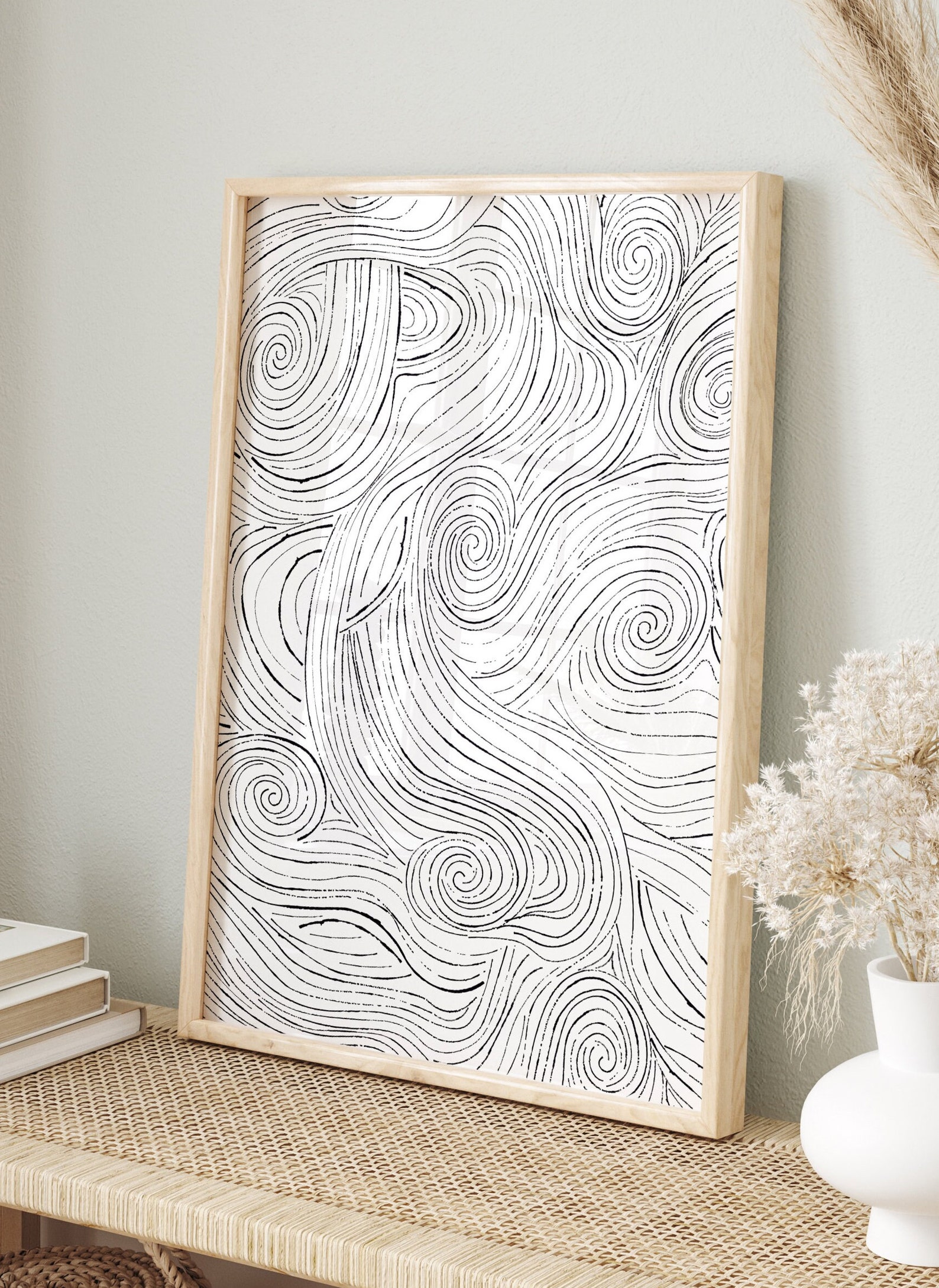 Waves Wall Art, Digital Download, Wave Poster, Printable Wave Poster ...