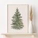 Christmas Tree Print, Digital Christmas Art, Printable Christmas Tree ...